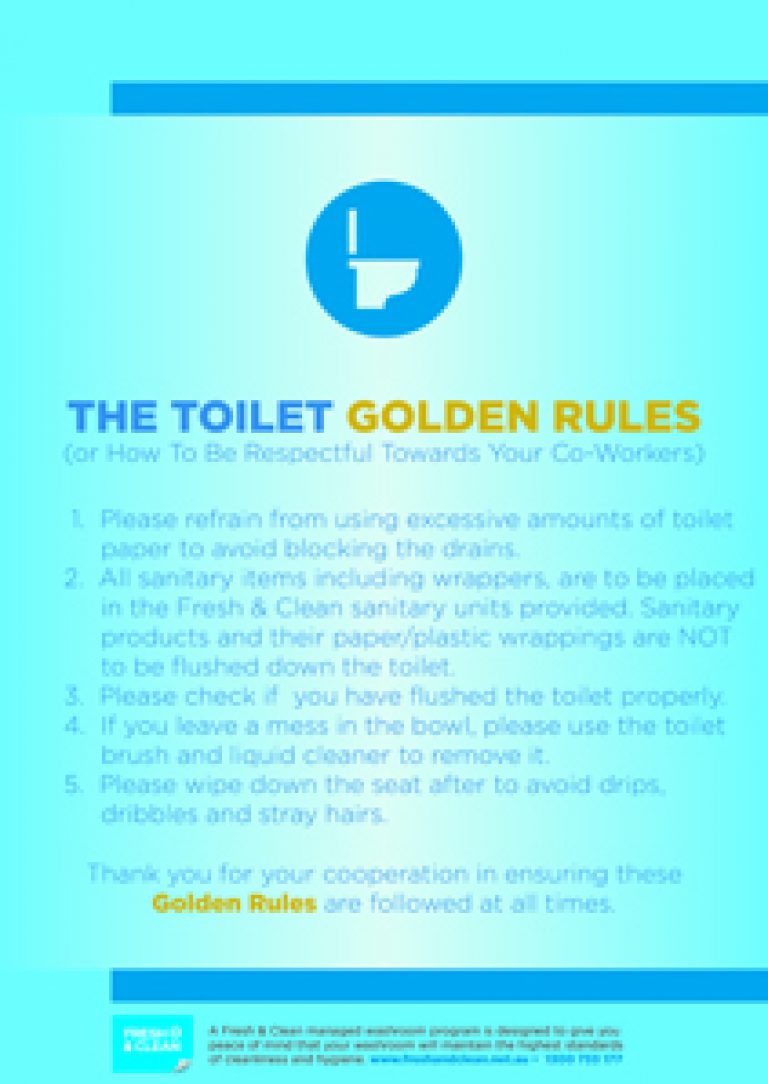 Workplace Bathroom Etiquette | Healthy Safe | Alsco.com.au